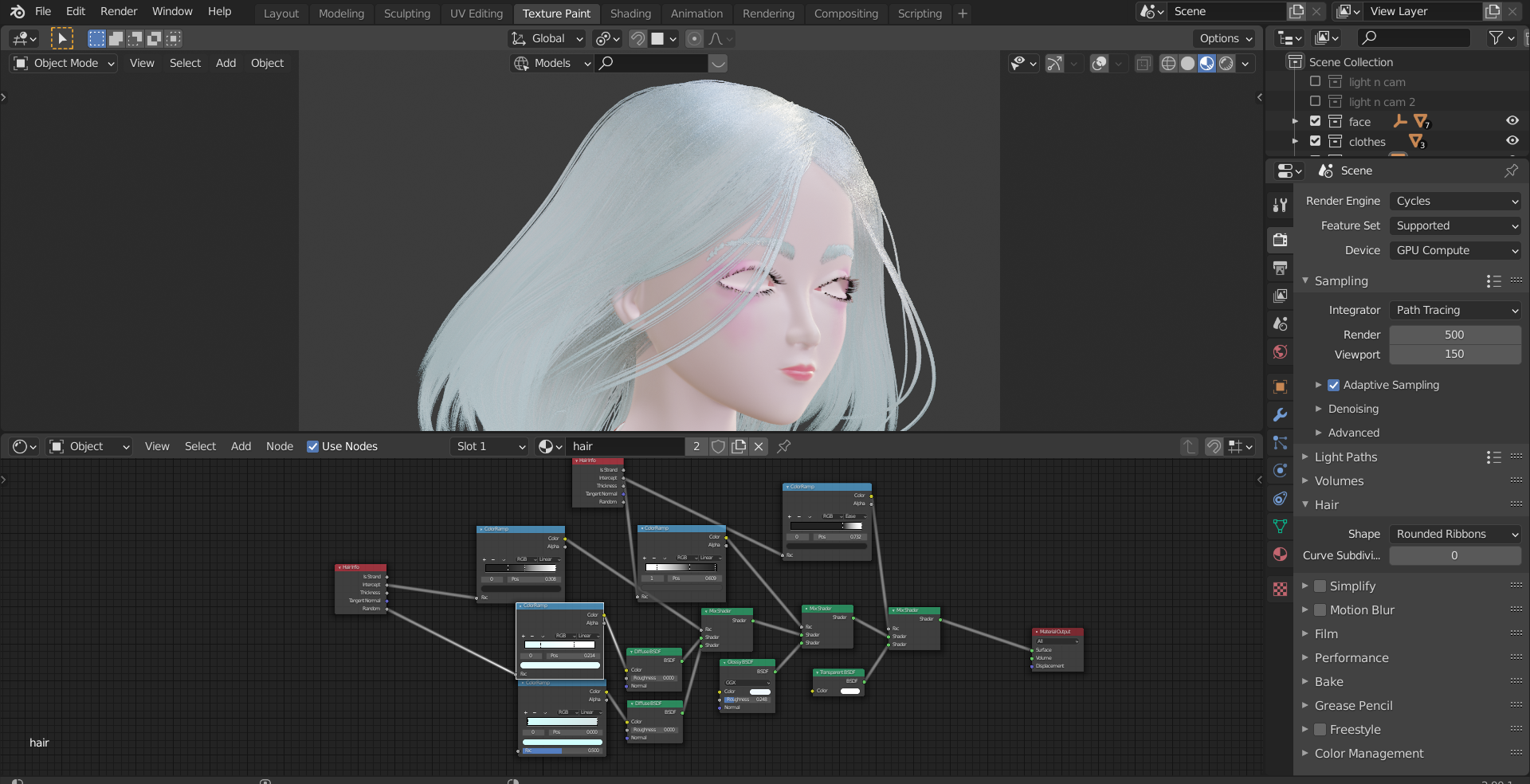【Blender教程】 - 在Blender中制作森系少女(下)