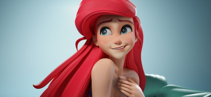 Blender制作教程：打造迪士尼小美人鱼-CG人物制作「瑞云渲染」